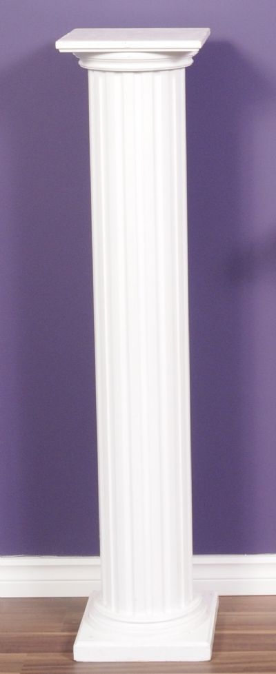 48" White Wood Columns - Victorian Diamond Events